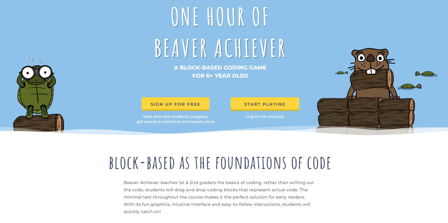 「Hour of Code」でプログラミングを学んでみよう⑥【6歳からのBEAVER ACHIEVER(ビーバー・アチーバー)】！！ | 共育ワンダーランド 「キッズシティ」
